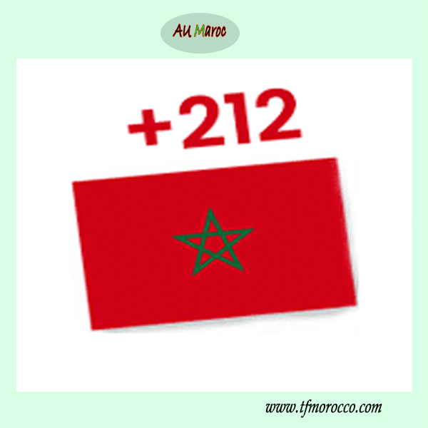 Indicatif pour le maroc +212