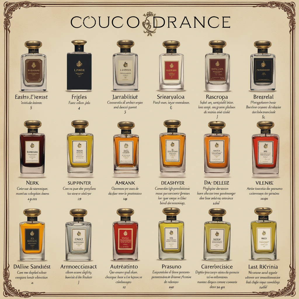 Tableau de concordance parfum la maison des essences